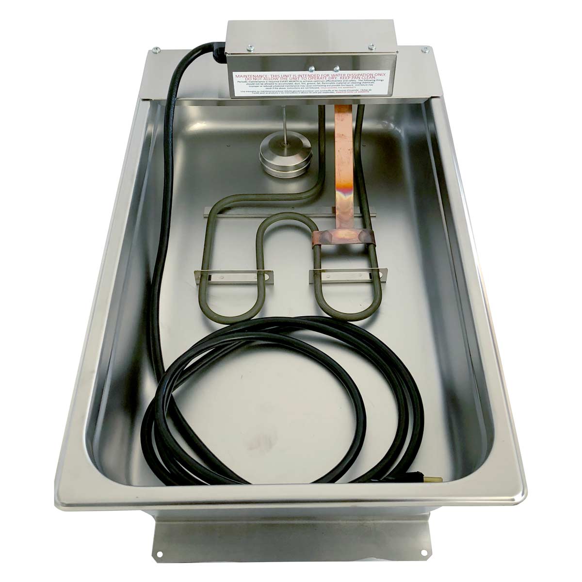 300W/120V Full X 4" Deep Condensate Evap Pan | Birmingham Mfg.